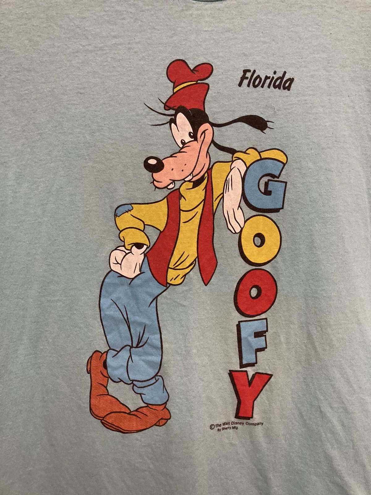 Disney × Rare × Vintage Vintage Disney Goofy Sherry Mfg Tee | Grailed