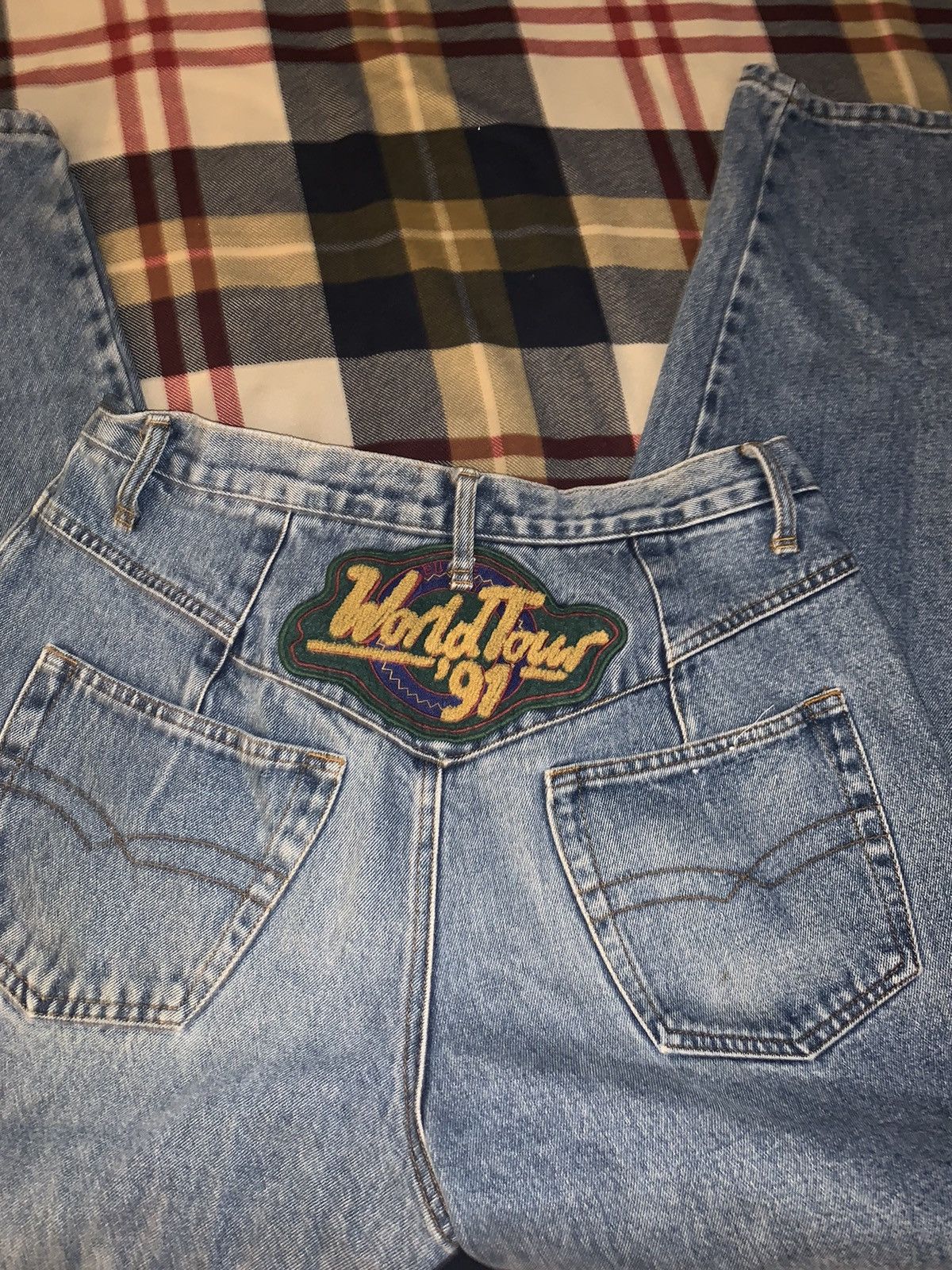 Bugle Boy *RARE* Vintage “World Tour 91’” Bugle Boy Jeans | Grailed