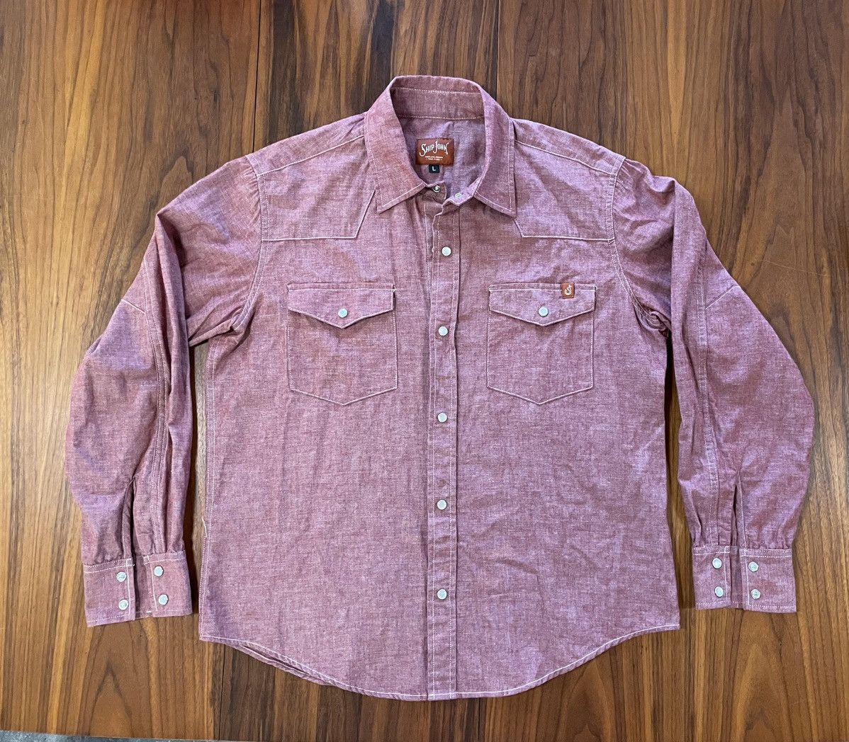 Ship John Ship John Patton Shirt - Red Chambray | Grailed