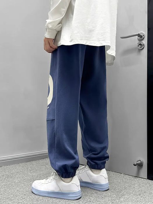 Vintage Japanese Trendy Drawstring Sweatpants LAKE BLUE | Grailed