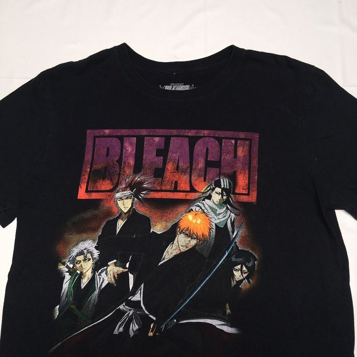 Vintage Bleach Anime T-Shirt Mens Medium Action Cartoon TV Show Logo ...