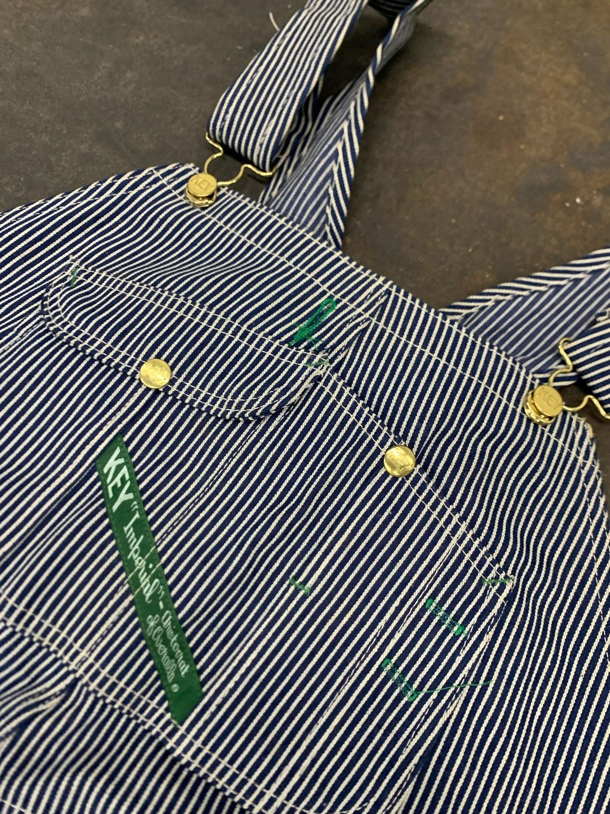 Streetwear × Vintage Vintage 1980s 48 x 30 Key Imperial Pinstripe ...