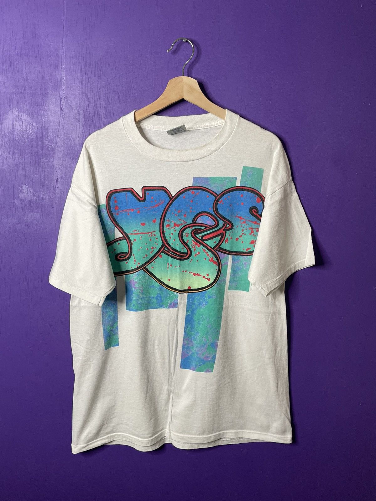 Band Tees × Tour Tee × Vintage Vintage 1991 YES union tour t-shirt ...