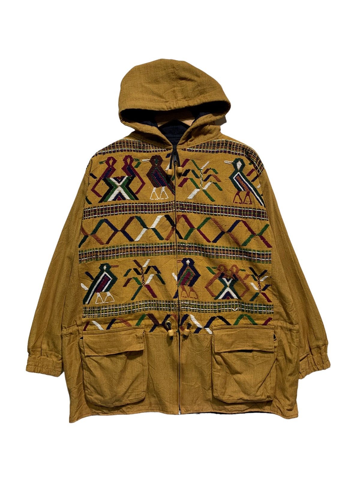 Native × Vintage 🔥VTG PERUVIAN CONNECTION NATIVE MOTIVE ZIPPER HOODIE ...