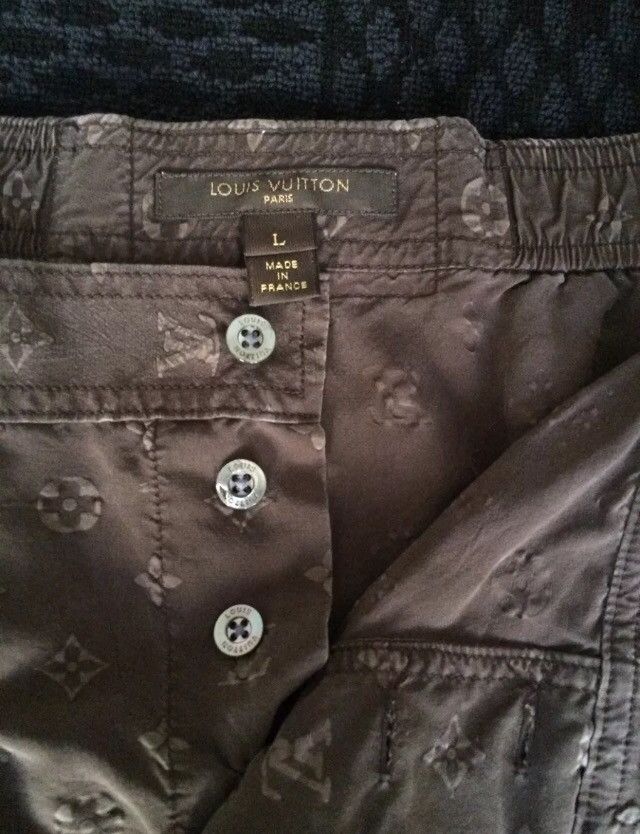 Louis Vuitton × Marc Jacobs LV Monogram Silk Boxer Shorts | Grailed