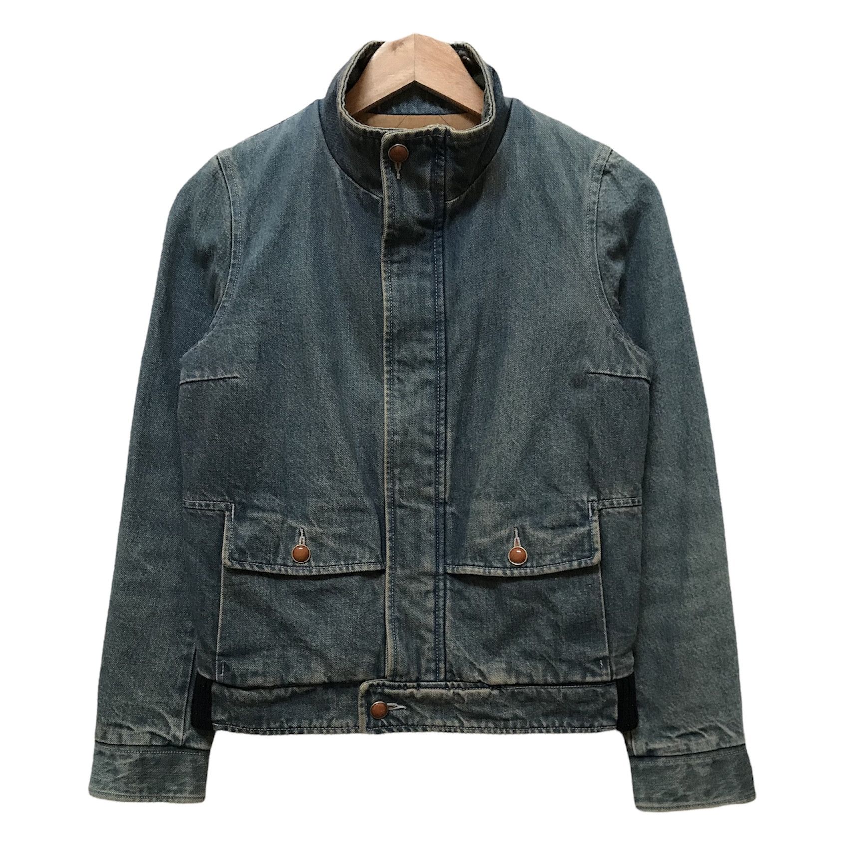 A.P.C. Vintage APC Tactical Turtleneck Lined Denim Jacket 34 XS | Grailed
