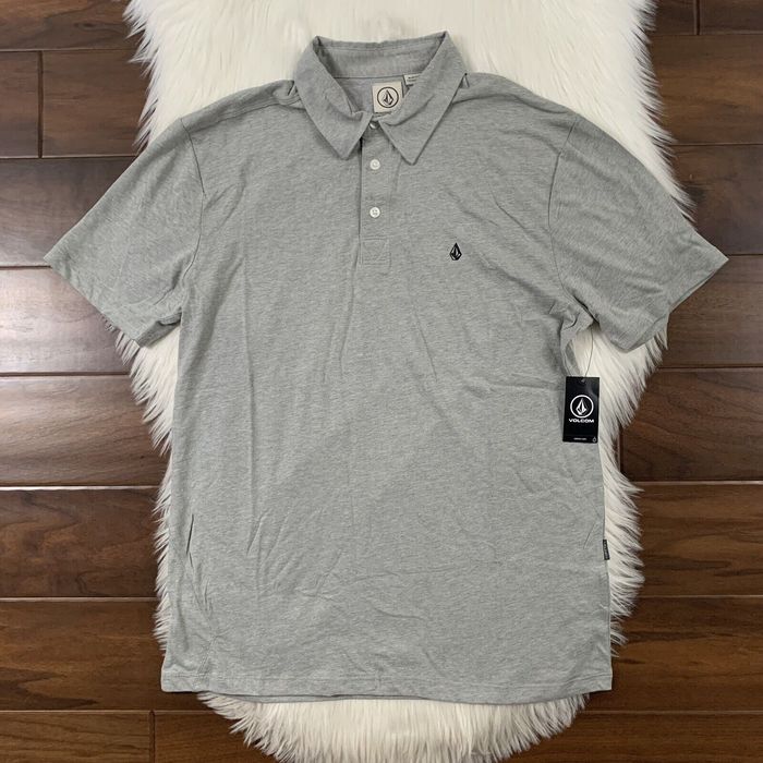 Volcom Volcom Men's Size Medium Heather Gray Banger Polo Shirt Short ...