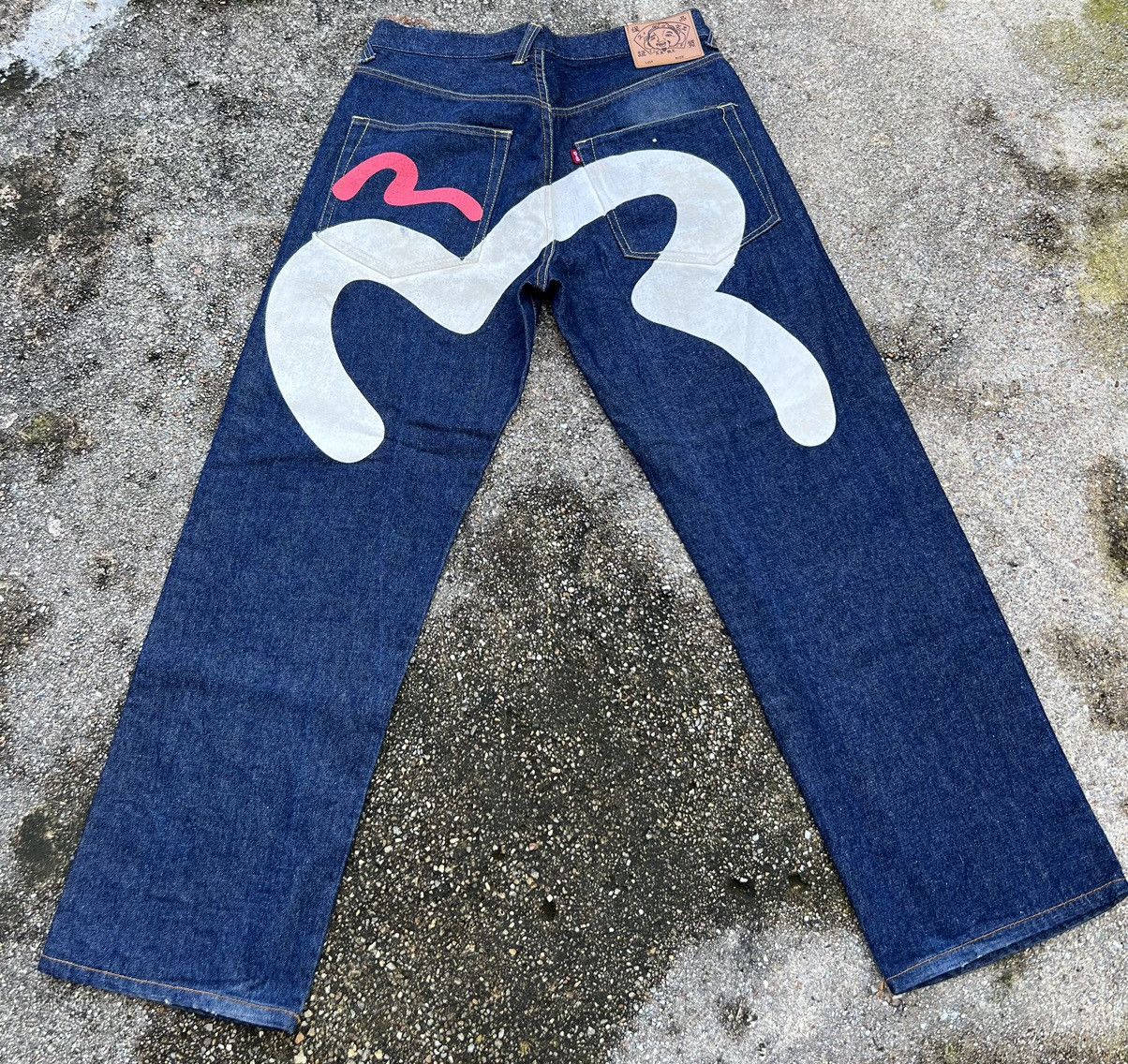 Evisu Japanese Brand Denim Big Logo Spell Out Design | Grailed