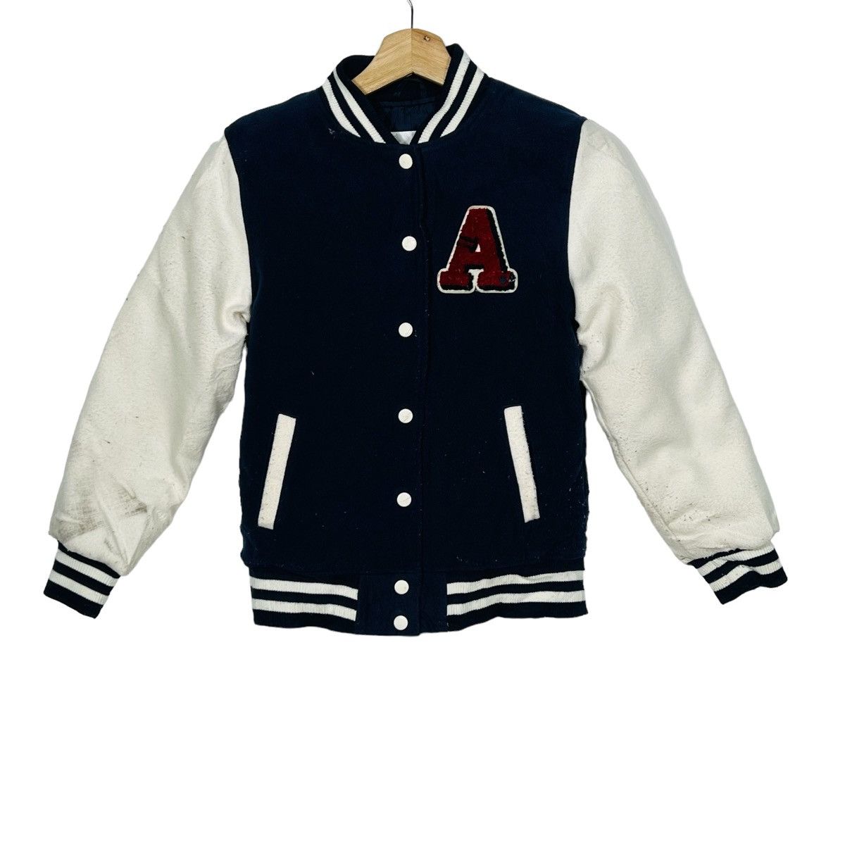 Varsity Jacket varsity jacket big logo embroidered | Grailed