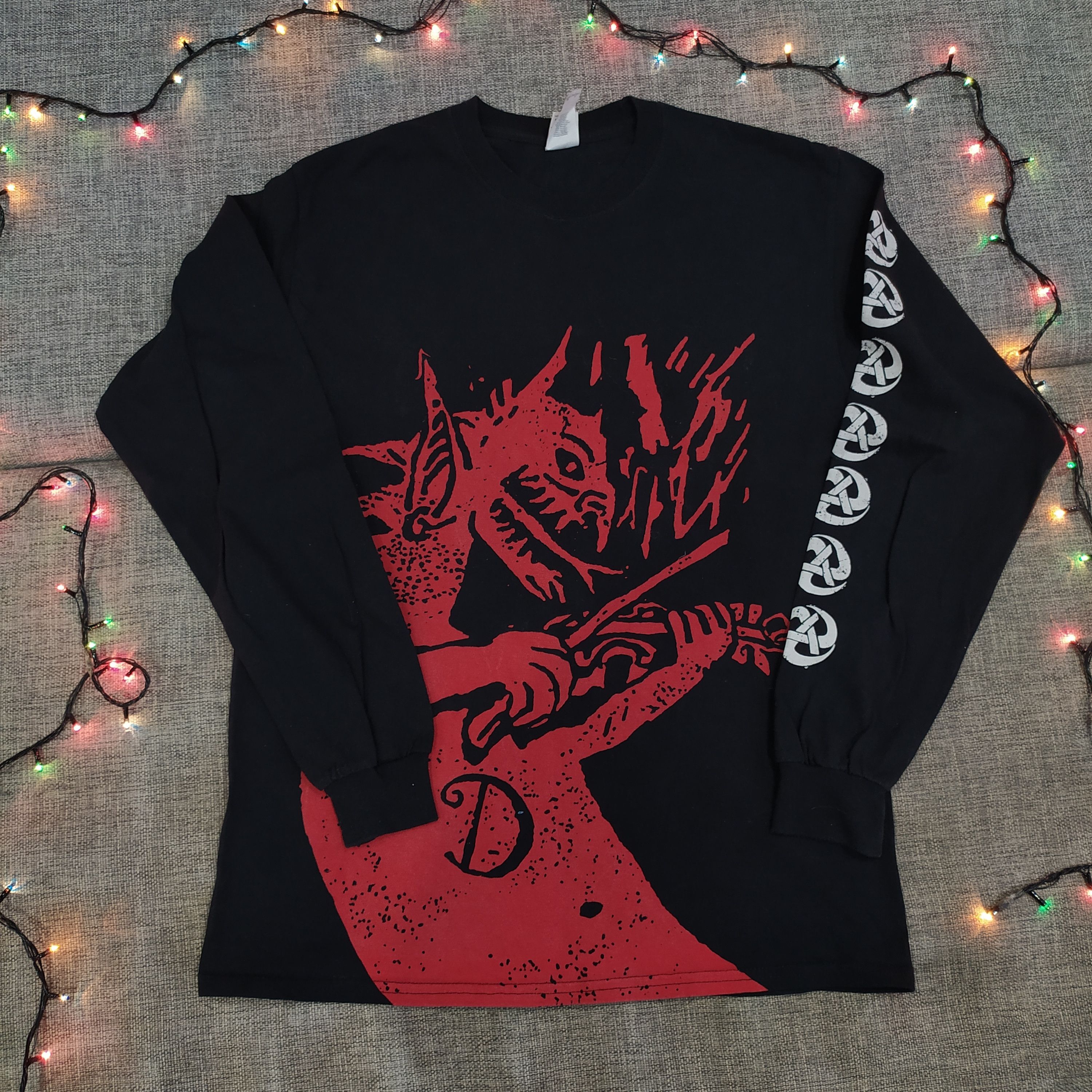 Art × Streetwear × Vintage Vintage 90s Demon Satan Art Gildan ...