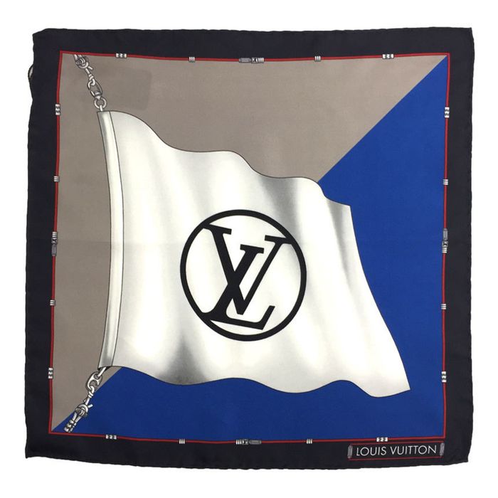 Louis Vuitton Louis Vuitton Flag Petit Scarf Muffler Pocket Square ...