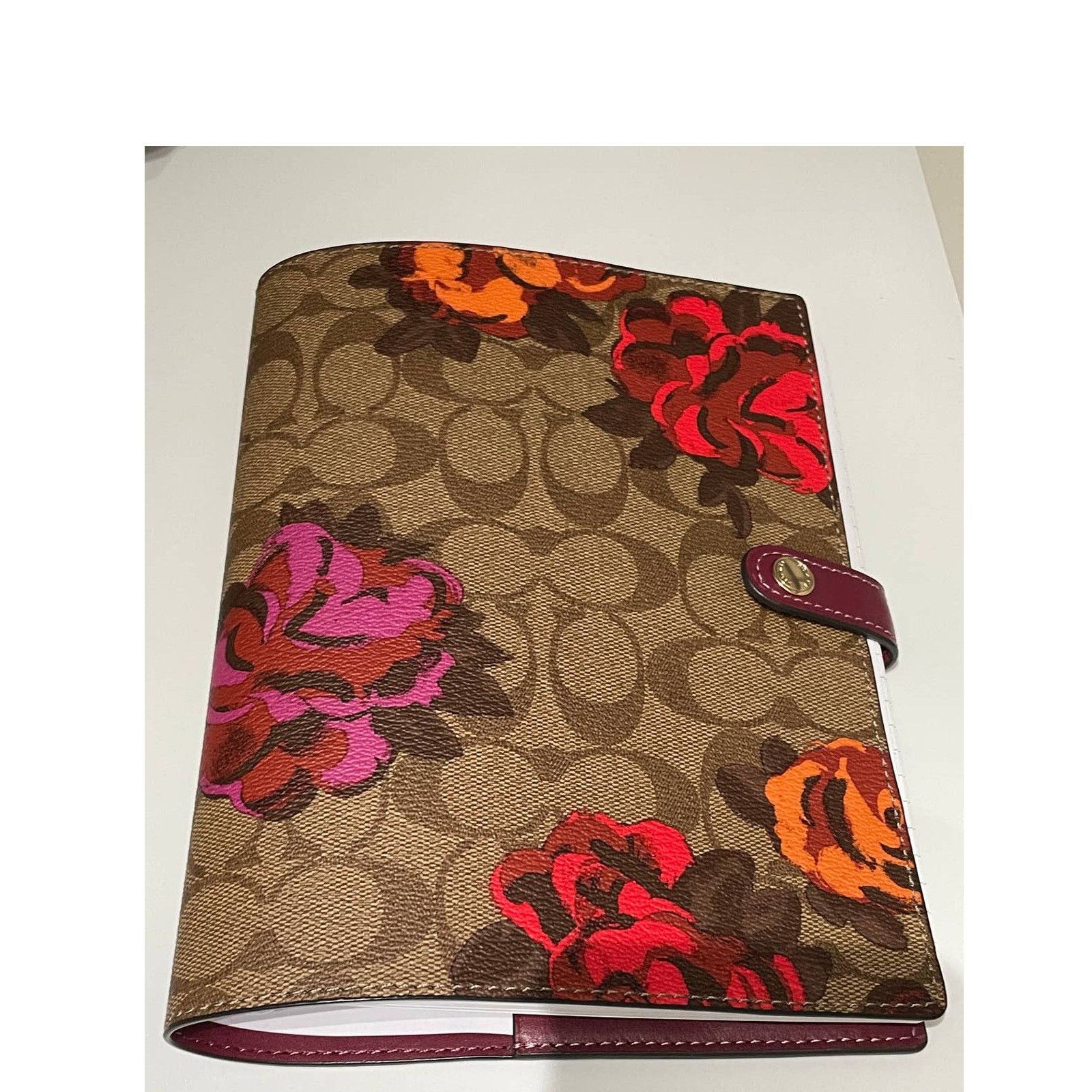 Coach Coach Notebook In Signature Canvas With Jumbo Floral Print | Grailed