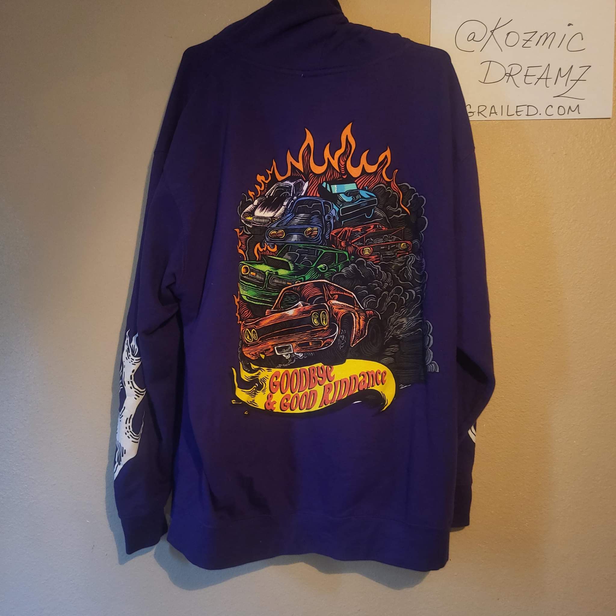 999 Club Juice Wrld Goodbye and good Riddance Purple hoodie | Grailed