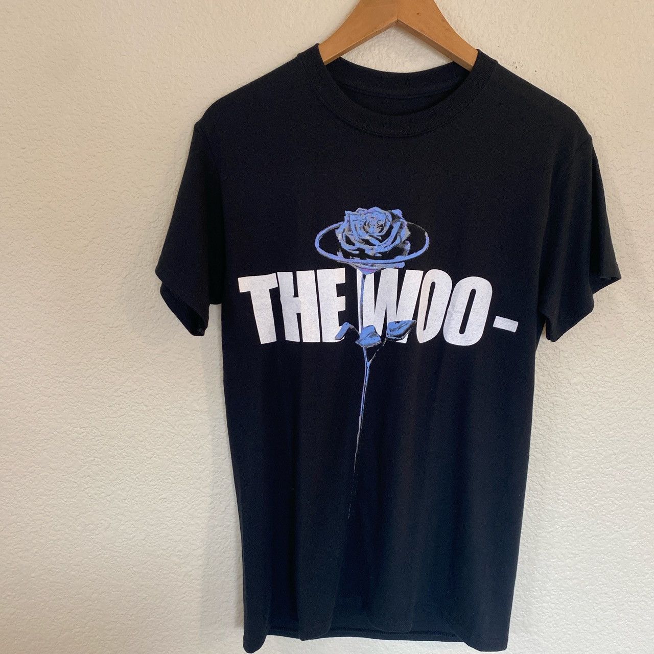 Vlone Vlone x Pop Smoke The Woo Rose Black tee | Grailed