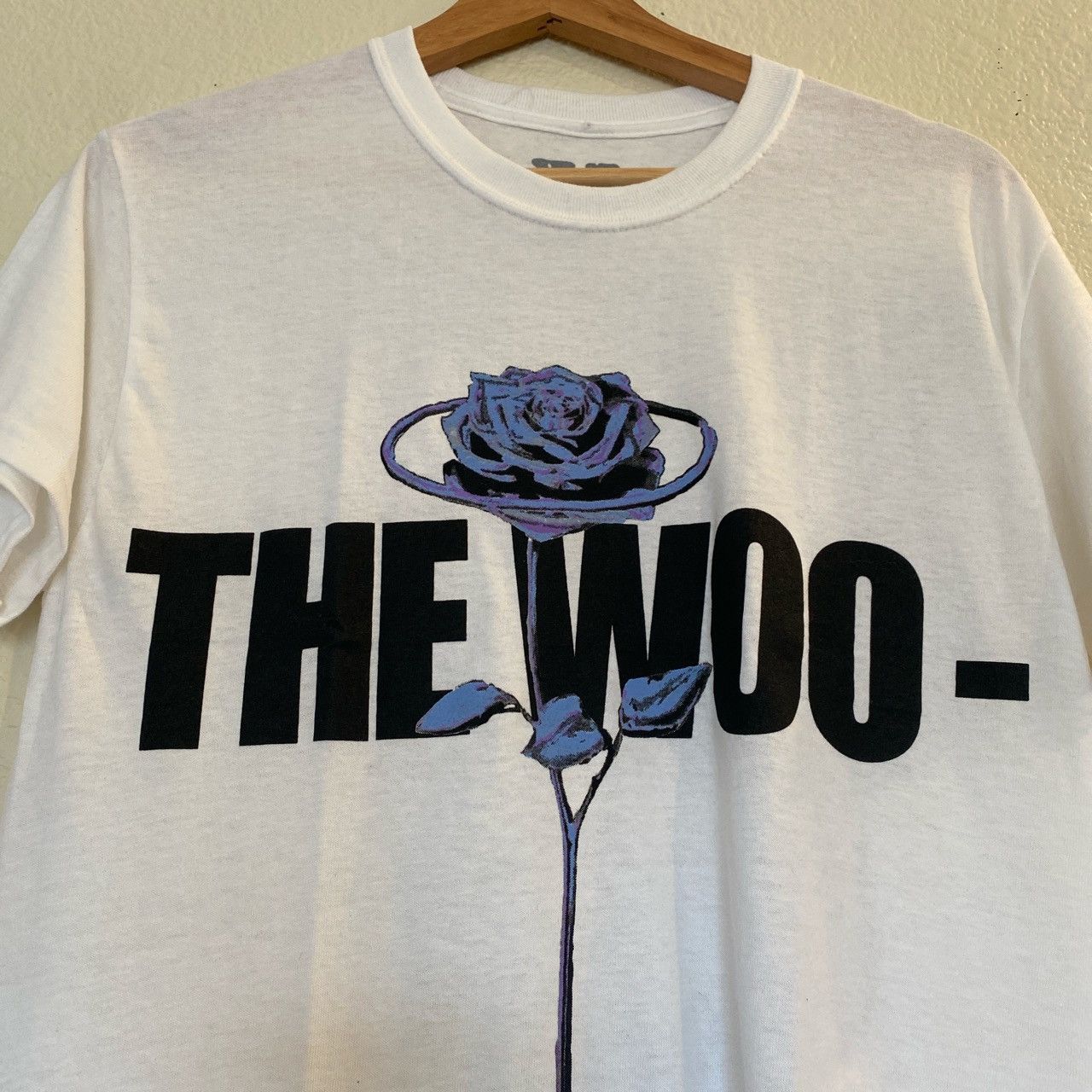 Vlone Vlone x Pop Smoke The Woo Rose White tee | Grailed