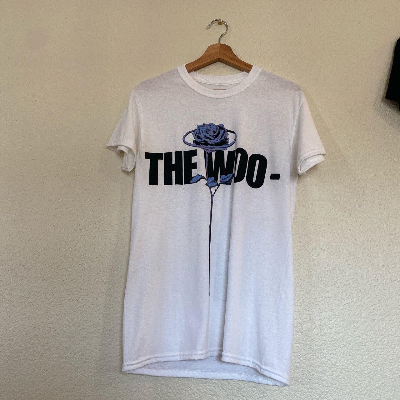 Vlone Vlone x Pop Smoke The Woo Rose White tee | Grailed