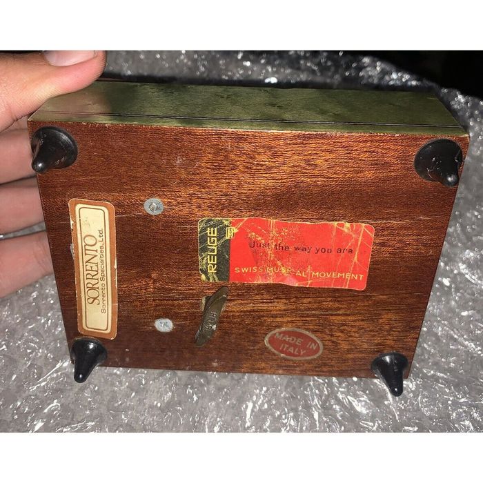 Vintage Reuge Sorrento Swiss Wind-Up Handmade Trinket Music Box RARE ...