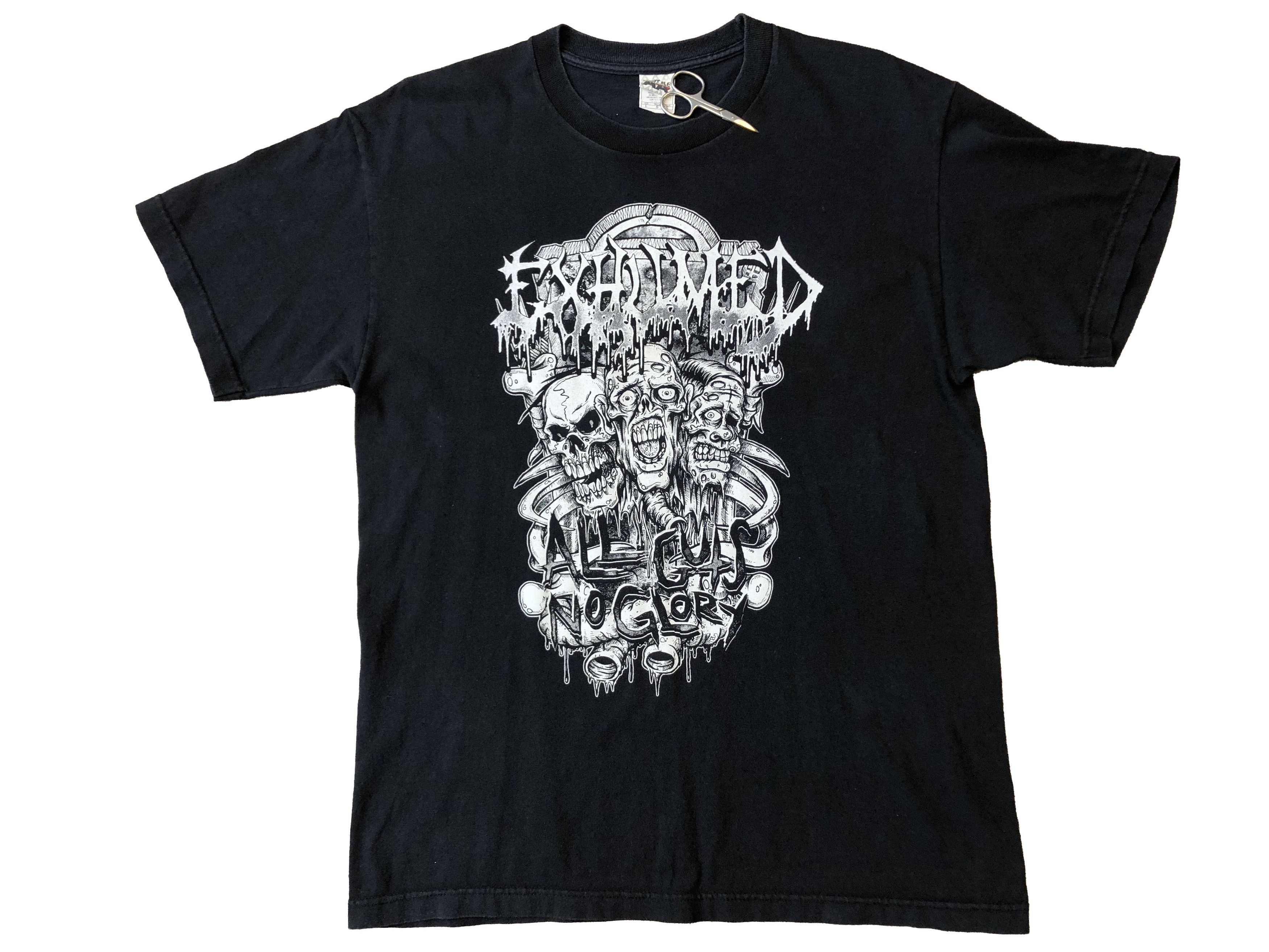 Band Tees × Rock Tees × Vintage Exhumed Band Death Metal Band Tee Shirt ...