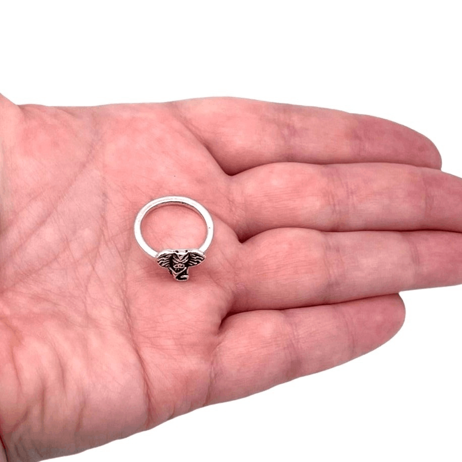 Jewelry Silver Boho Style Lucky Elephant Ring Size 5 | Grailed
