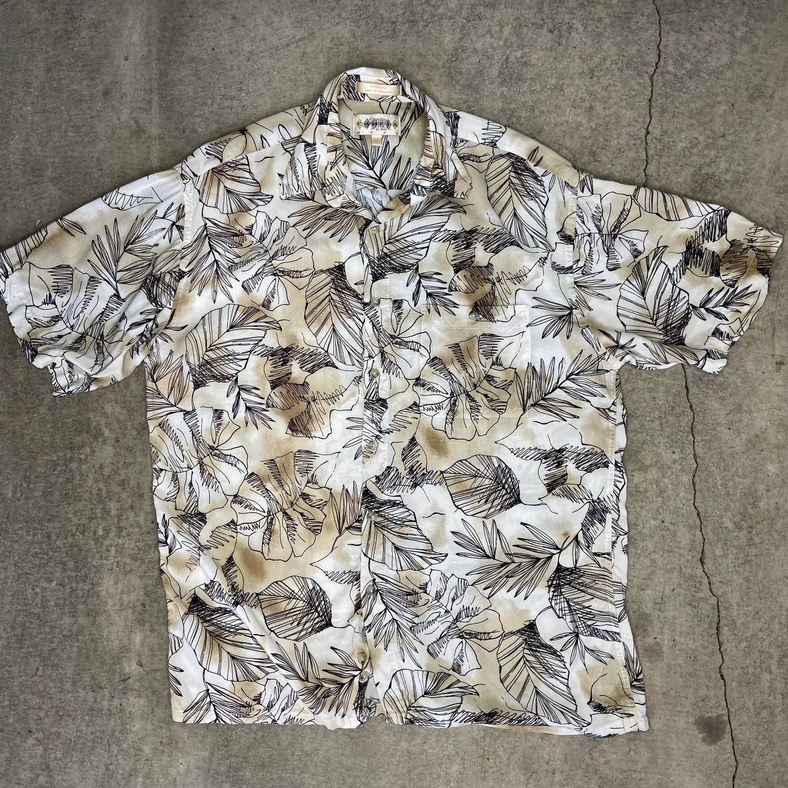 Campia Moda Vintage Campia Moda Banana Leaf Hawaiian Shirt | Grailed