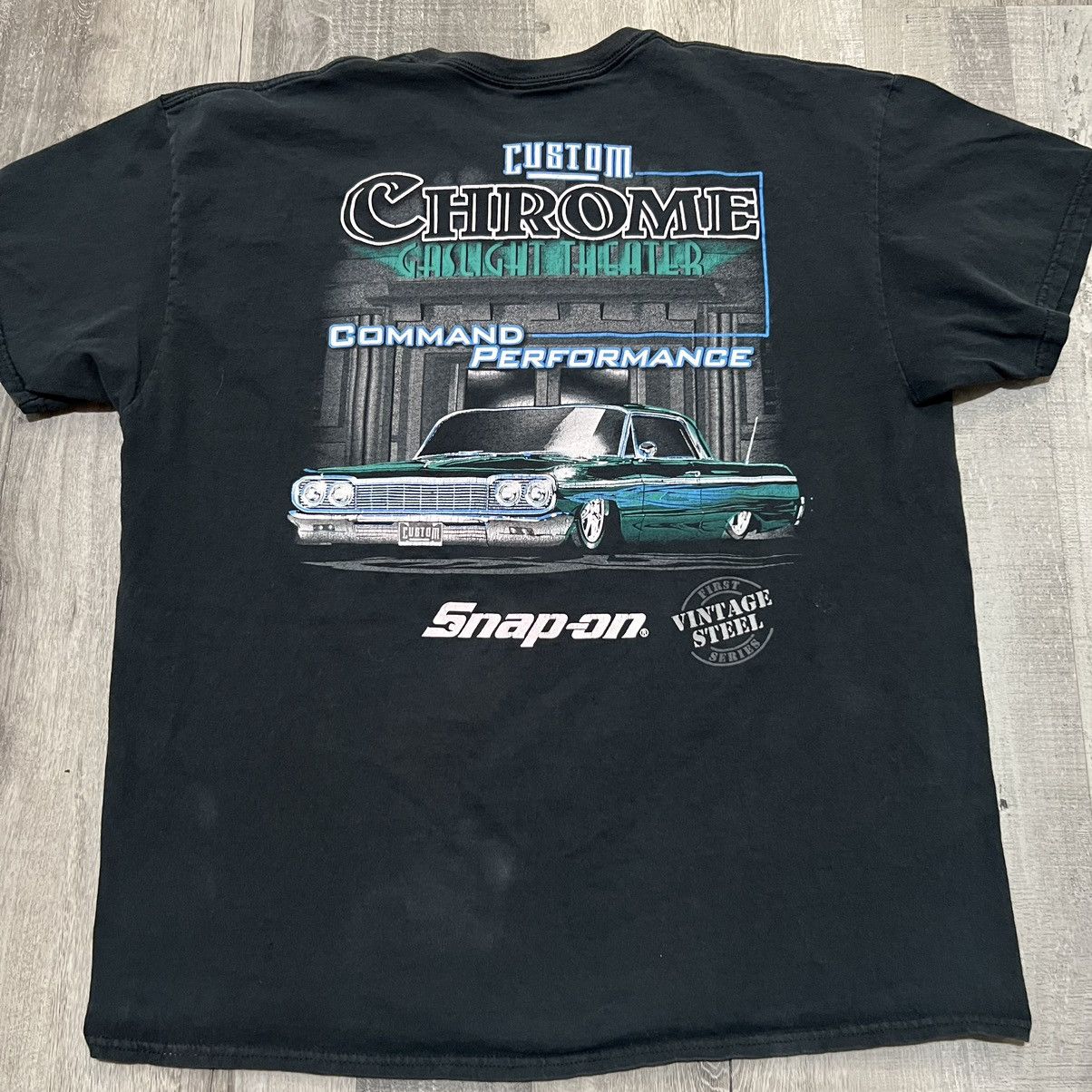 Vintage Vintage Snap-On Black Custom Chrome Lowrider Car Shirt | Grailed