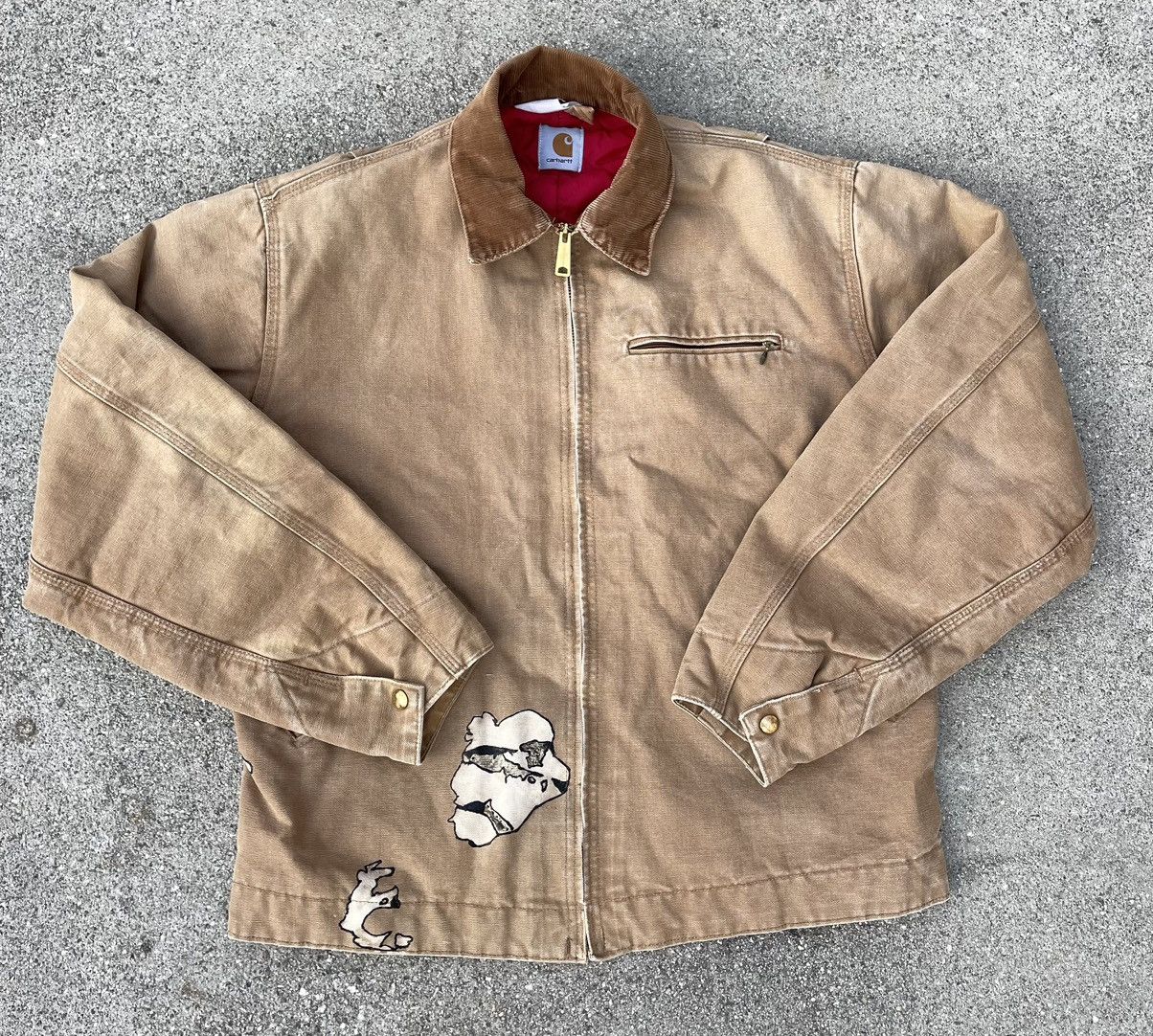 Carhartt × Carhartt Wip × Vintage Vintage Carhartt Detroit Jacket Red Quilt Lining 1989 | Grailed