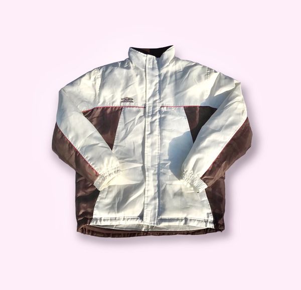 Vintage Umbro Vintage Brown Winter Jacket Big Logo | Grailed