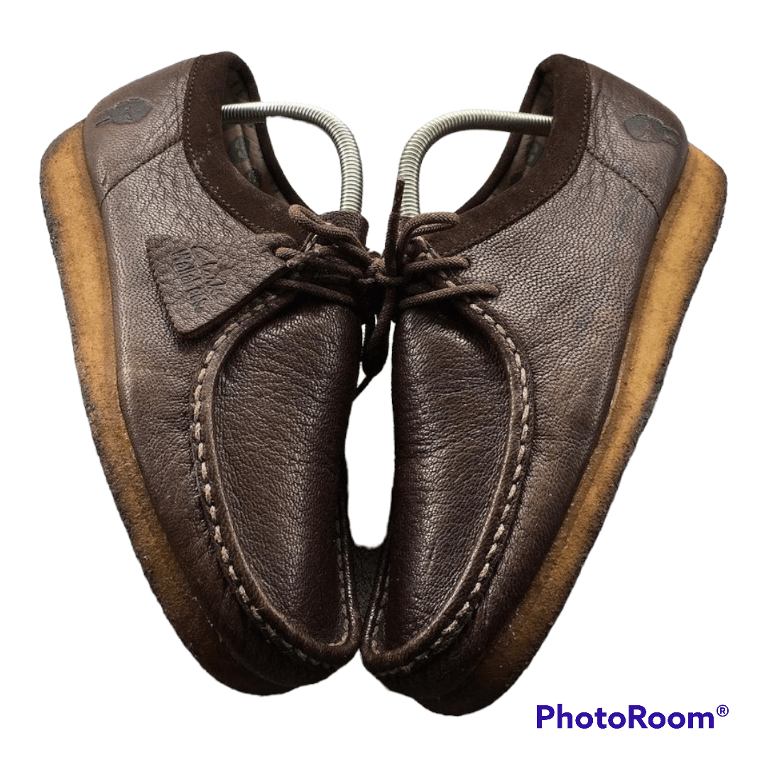 Clarks clarks x mf doom wallabee low leather | Grailed