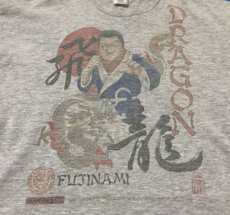 Wwf Vintage 1996 Tatsumi Fujinami “The Dragon” NJPW Tshirt | Grailed