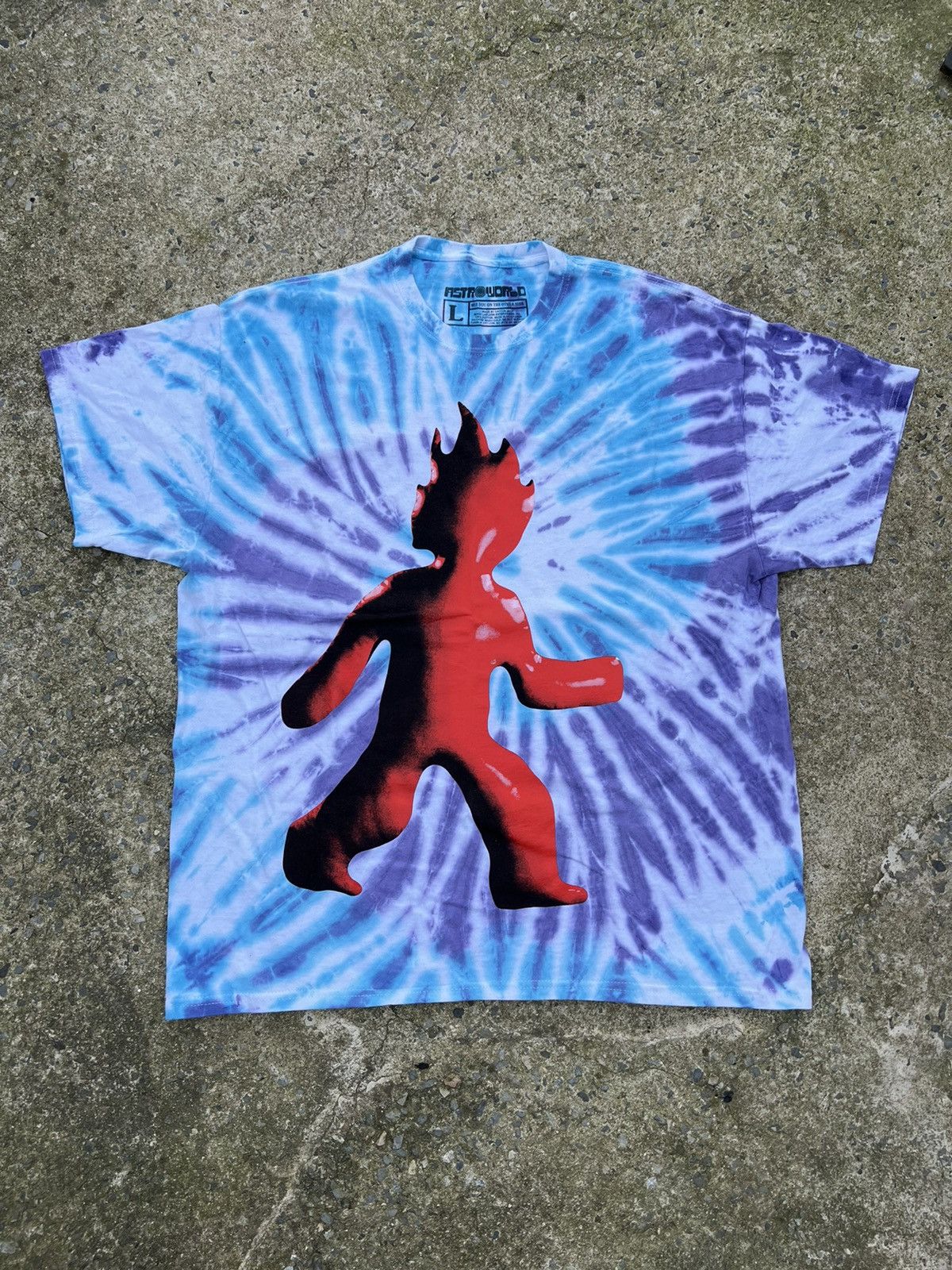 Travis Scott Travis Scott astrofest tie dye tee | Grailed