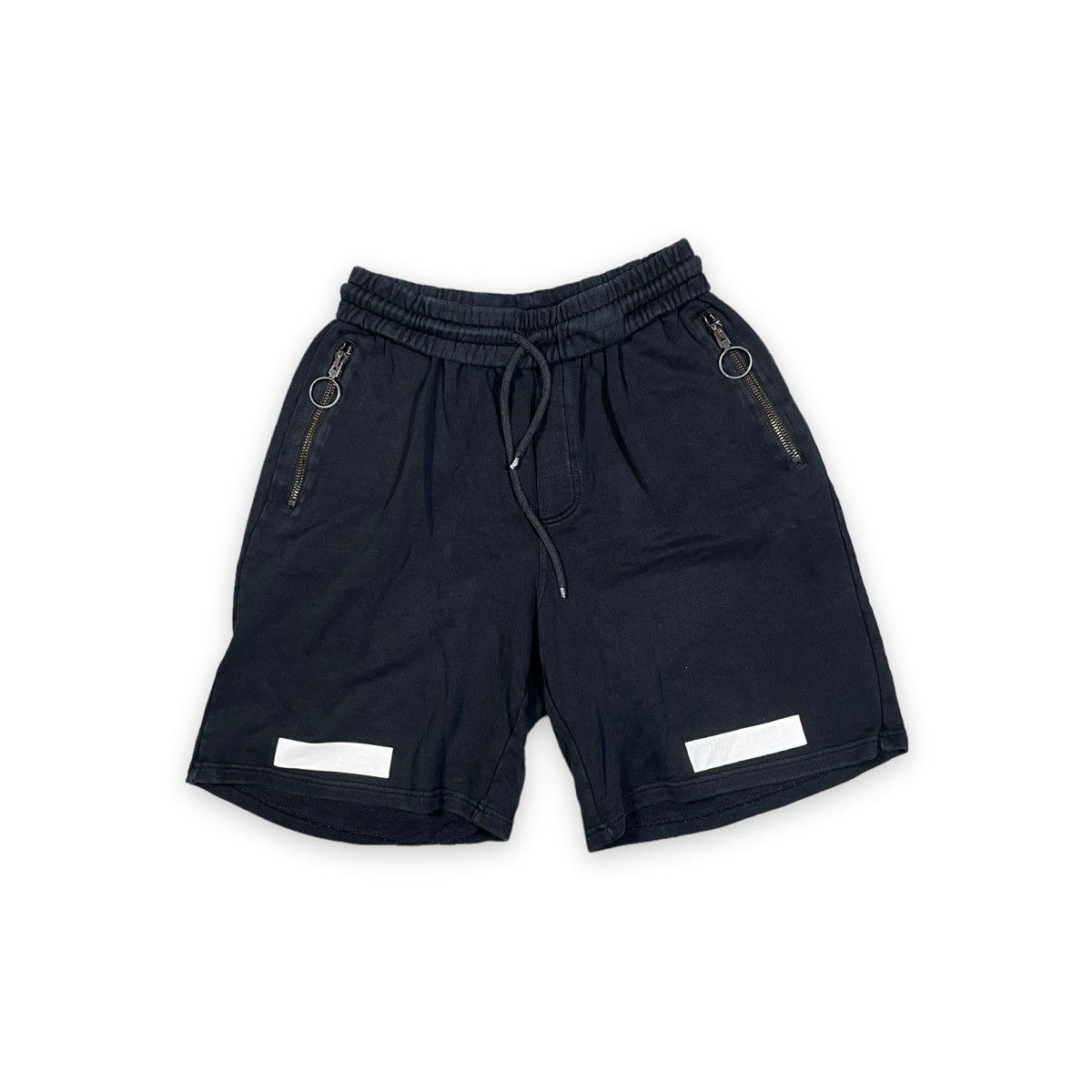 Off-White Black Diagonal Stripe Long Shorts | Grailed