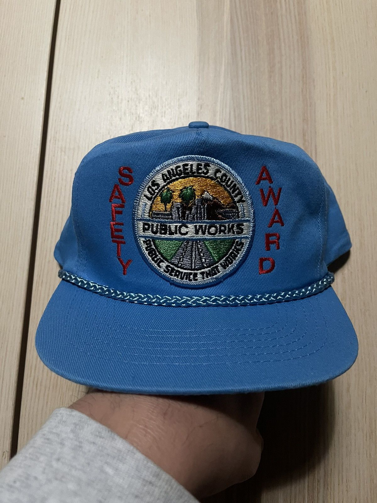 Vintage Vintage Los Angeles Public Works Safety Award Snapback Hat ...