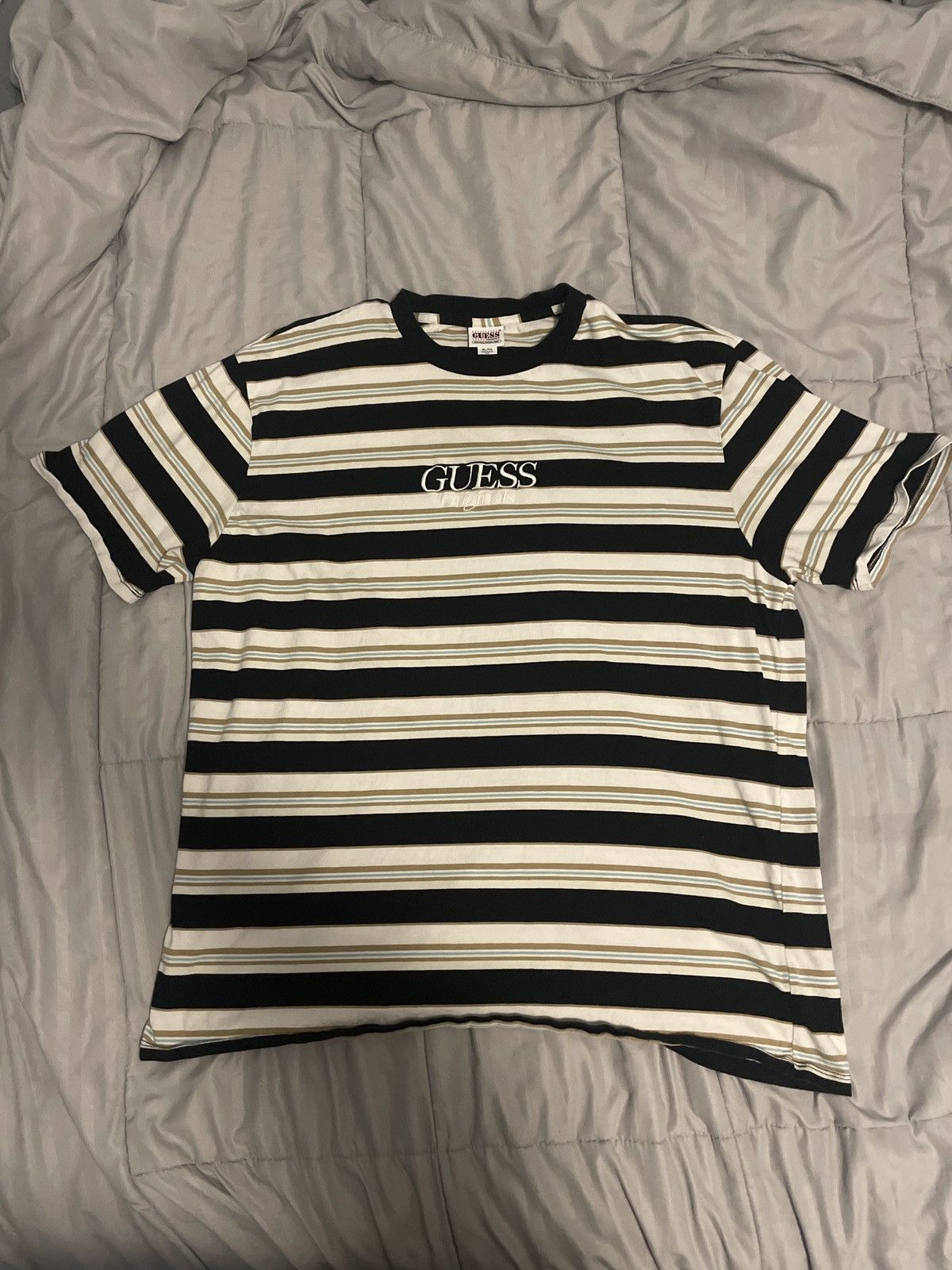 Vintage GUESS Originals Striped T-Shirt | Grailed