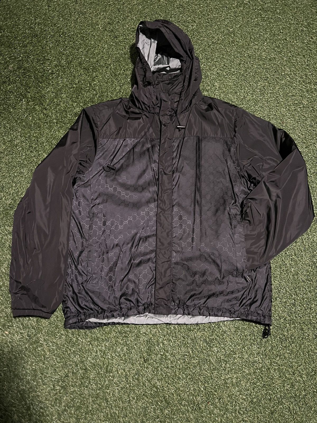 Gucci All-Over Monogram Padded Waterproof Jacket | Grailed