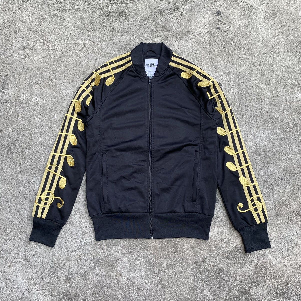Adidas Adidas - Jeremy Scott - Gold Music Note Track Jacket | Grailed