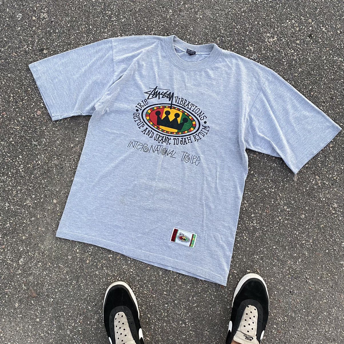 Vintage Very rare Vintage 80s Stussy Rasta Cross Colors Tee Size F ...