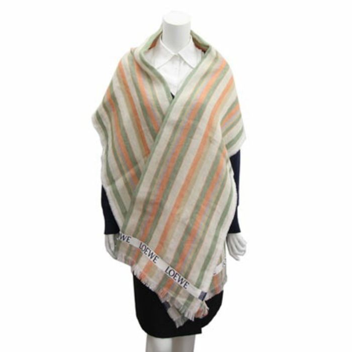 Loewe Loewe Shawl Multicolor Linen Silk Scarf Stole Ladies | Grailed