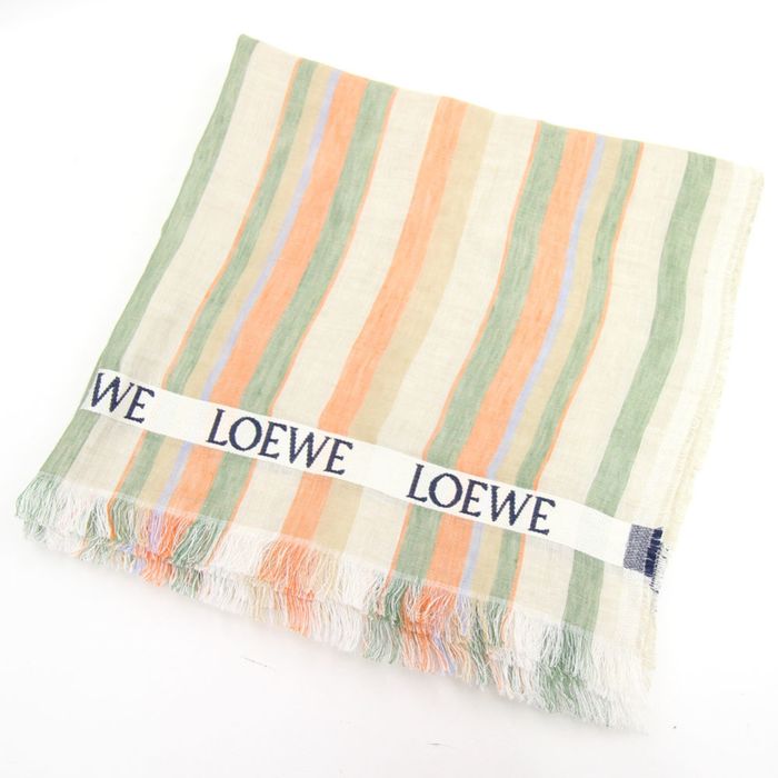 Loewe Loewe Shawl Multicolor Linen Silk Scarf Stole Ladies | Grailed