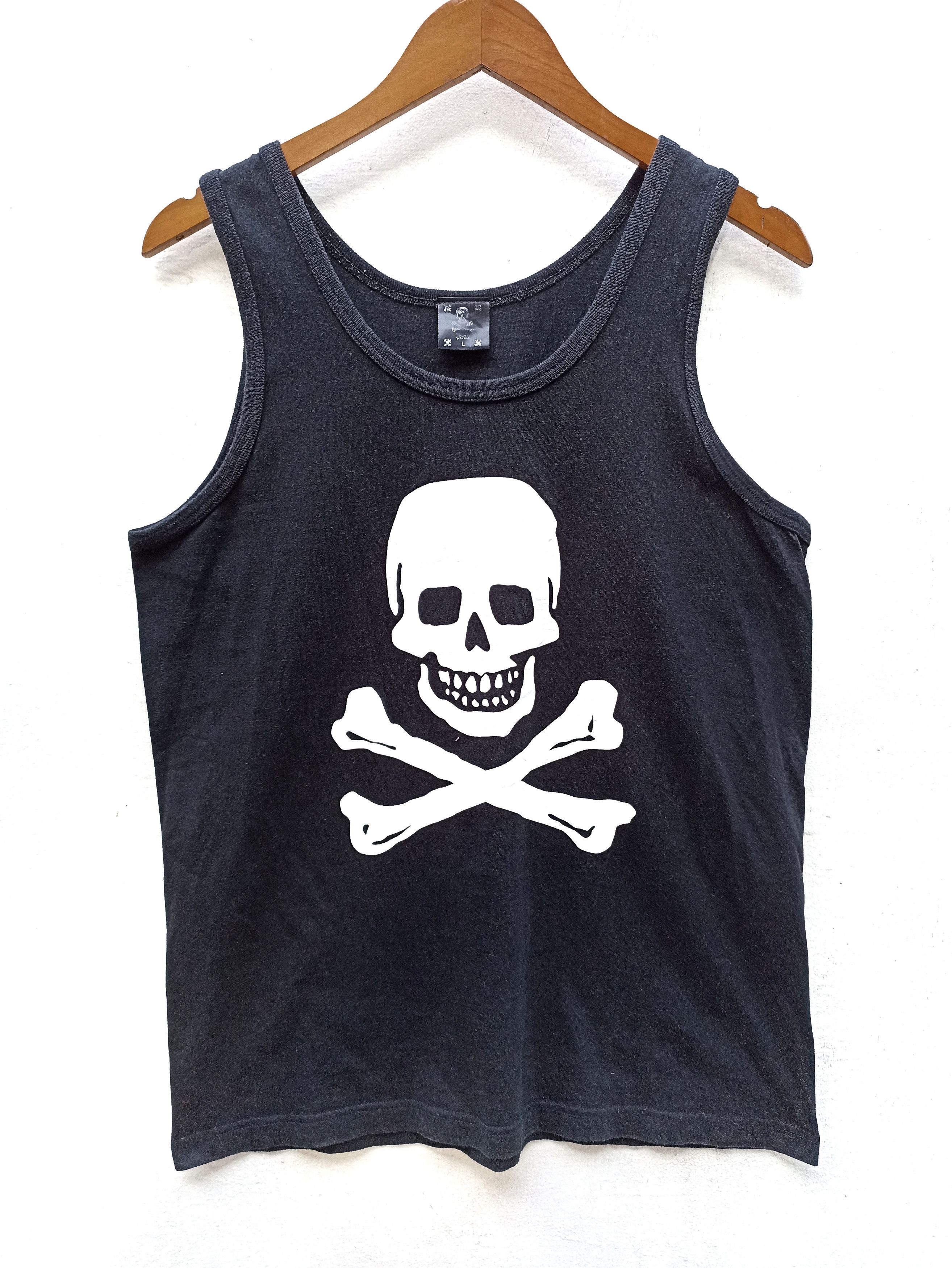 If Six Was Nine × Japanese Brand × Skulls Pirate Skulls tank top | Grailed