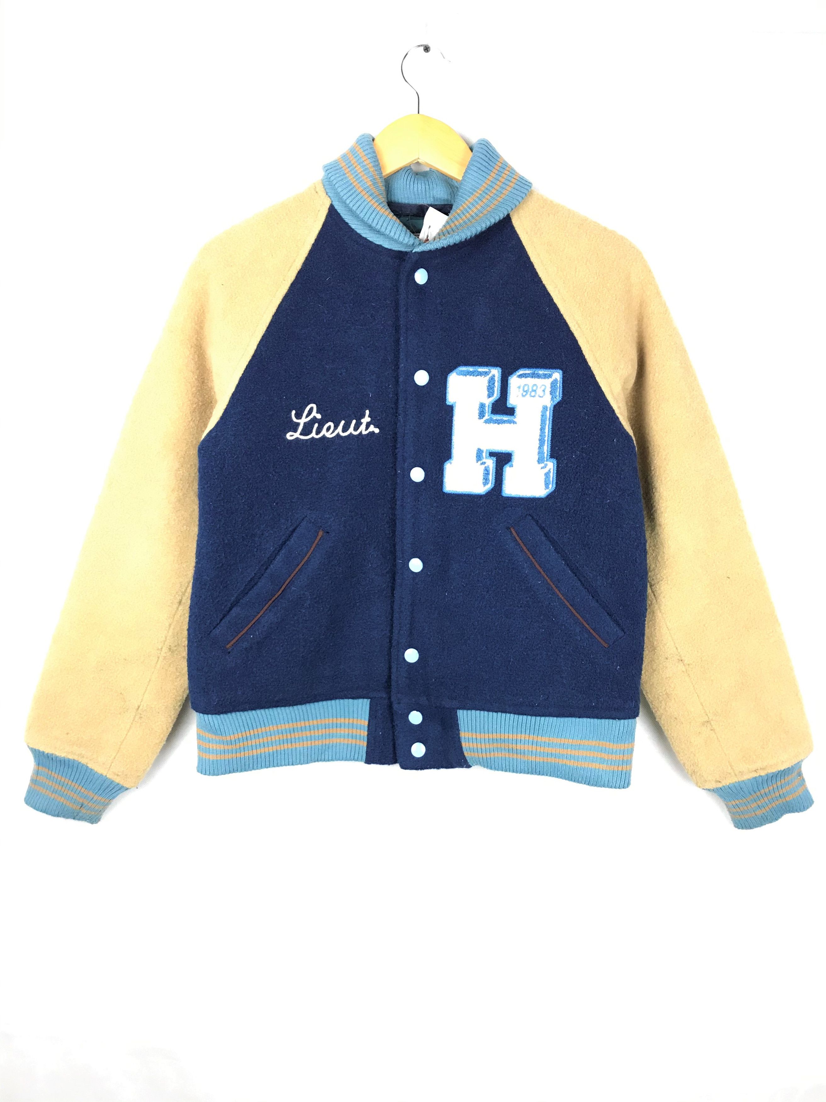Vintage Vintage Cube Sugar Varsity Jacket Wool Cashmere | Grailed