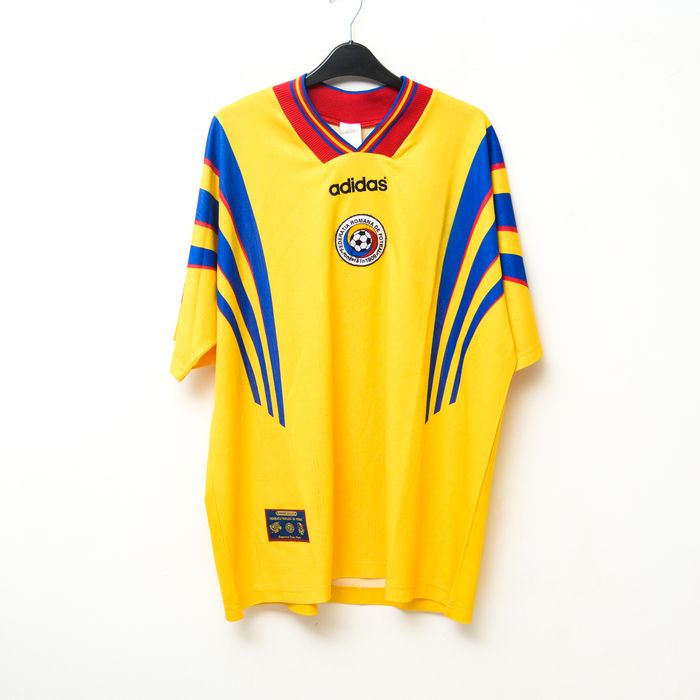 Adidas Romania football shirt Men XL jersey kit soccer 1996 1998 | Grailed