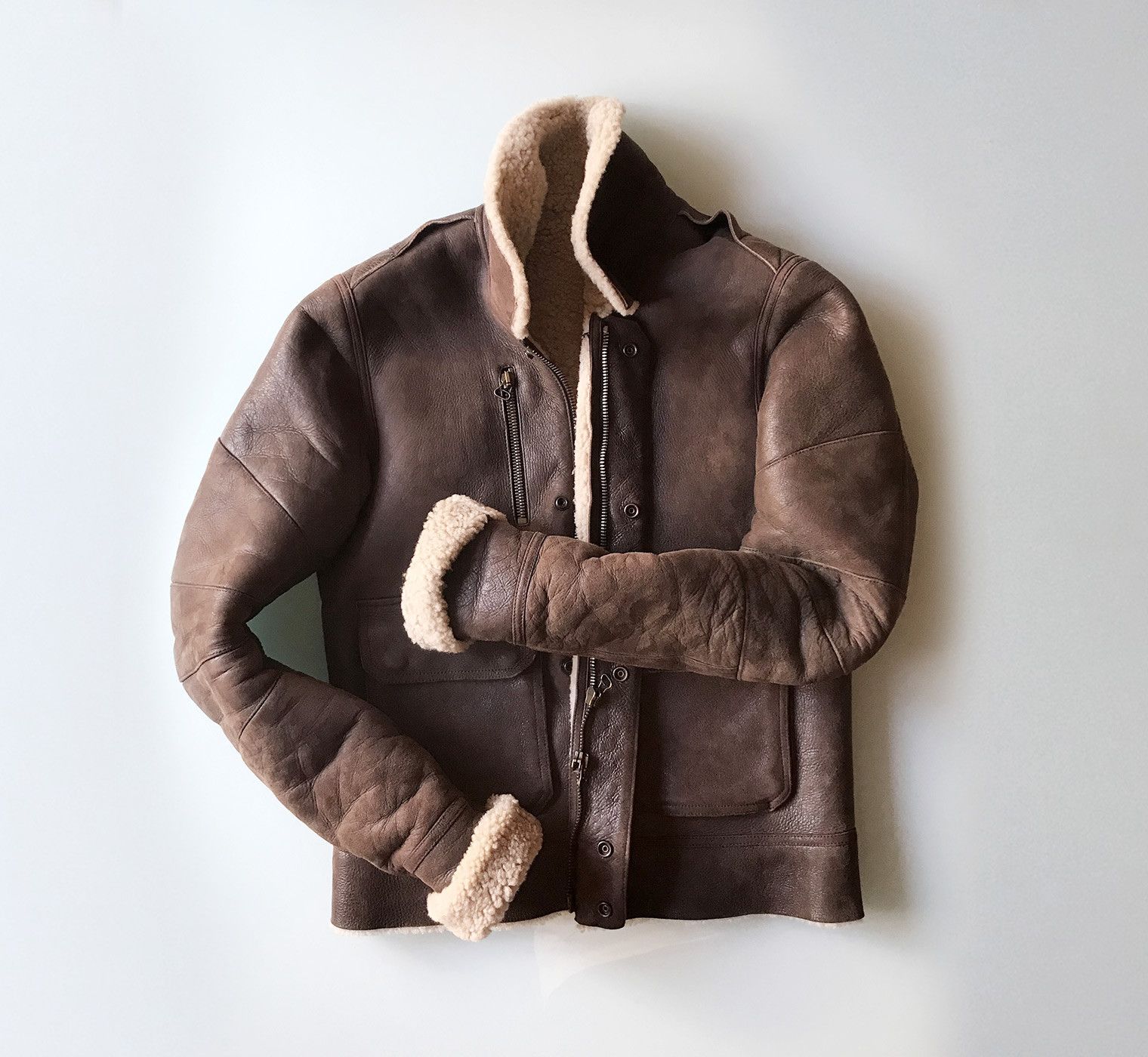 Balmain FW10 Aviator Shearling Jacket | Grailed