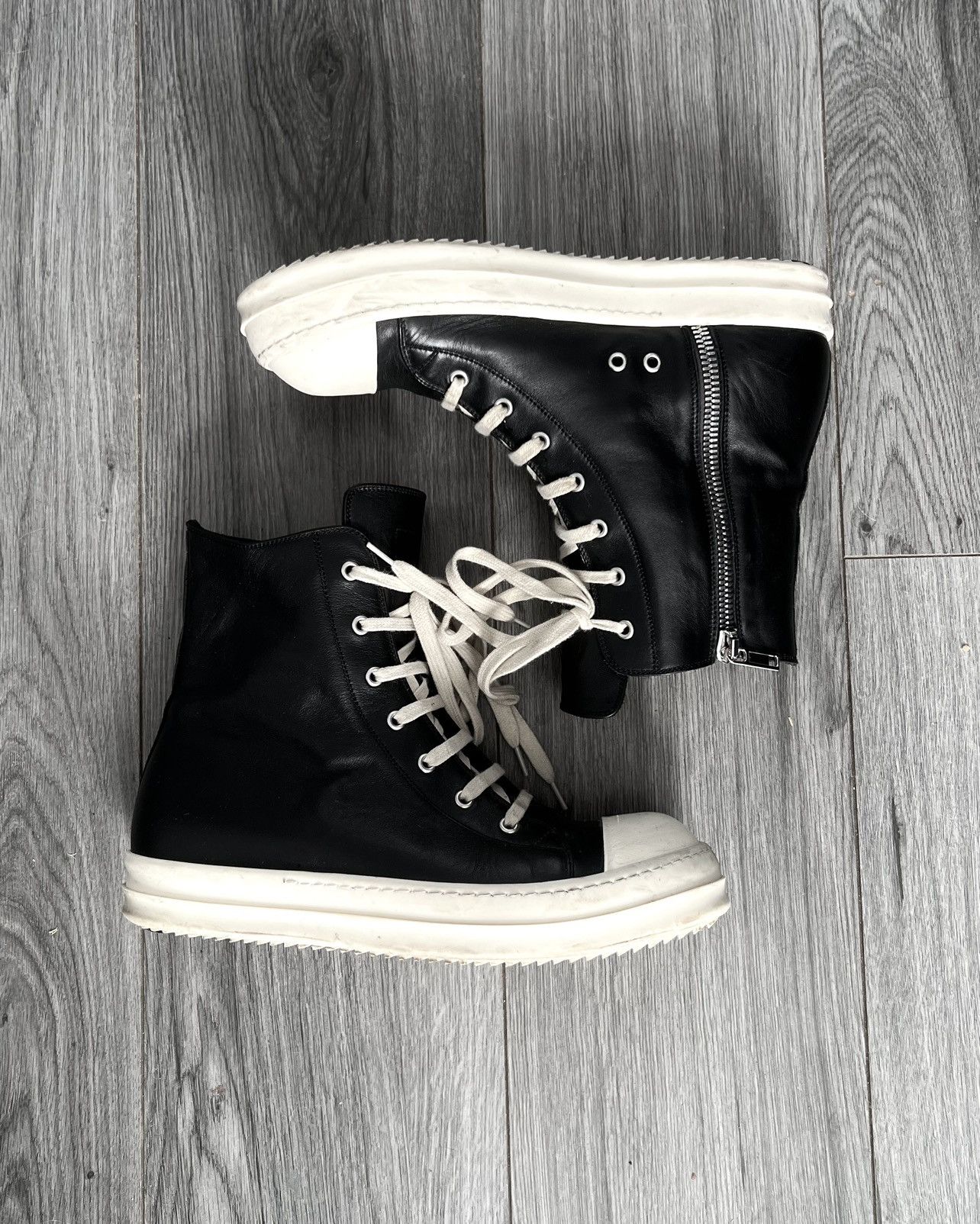 Rick Owens Mainline High Top Ramones | Grailed