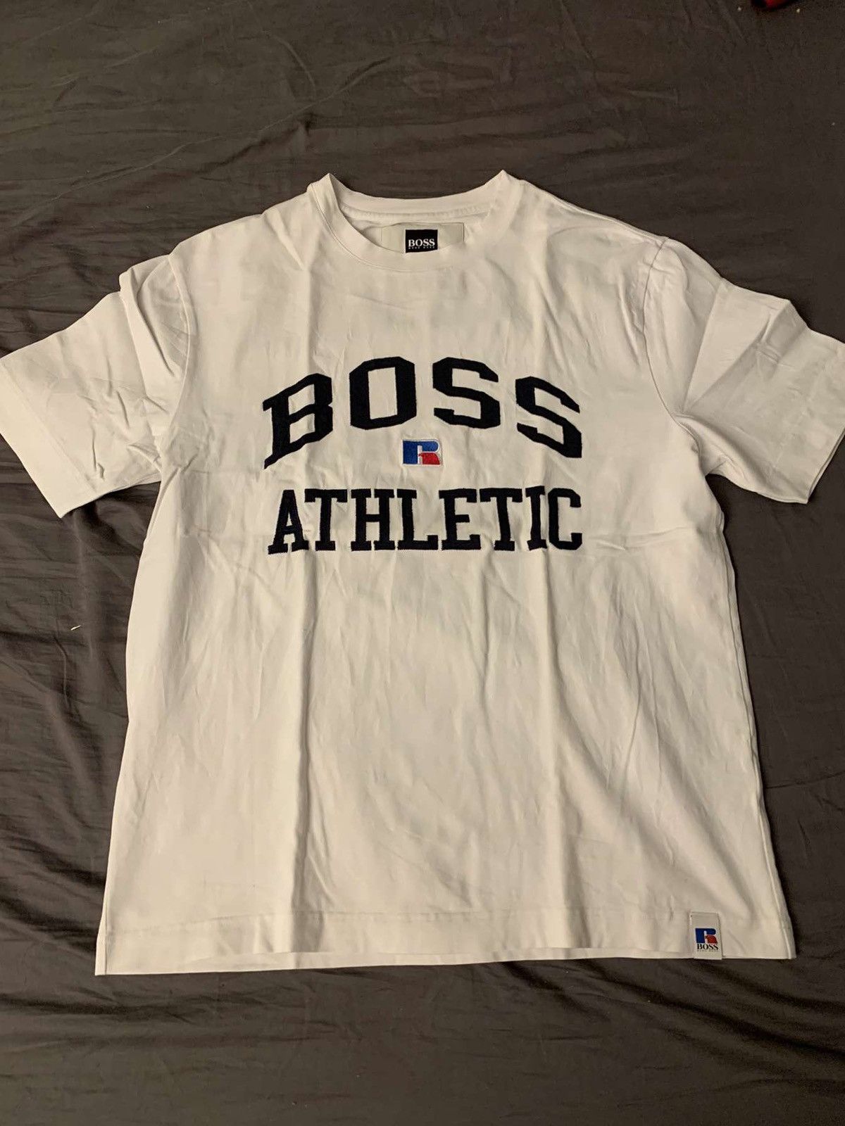 Hugo Boss White T-Shirt from Hugo Boss x Russell Athletic | Grailed