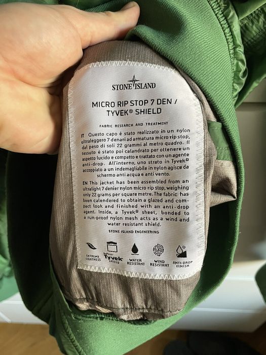 Stone Island Stone Island Jacket MICRO RIP STOP 7 DEN/ TYVEK SHIELD ...
