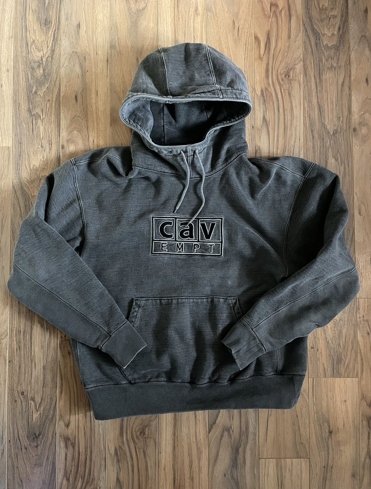 Cav Empt Box Logo Heavy Hoodie | Grailed