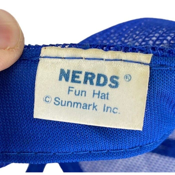 Snap Back Vintage NERDS Candy Hat Mesh Snap Back Trucker Cap 3D Plush ...