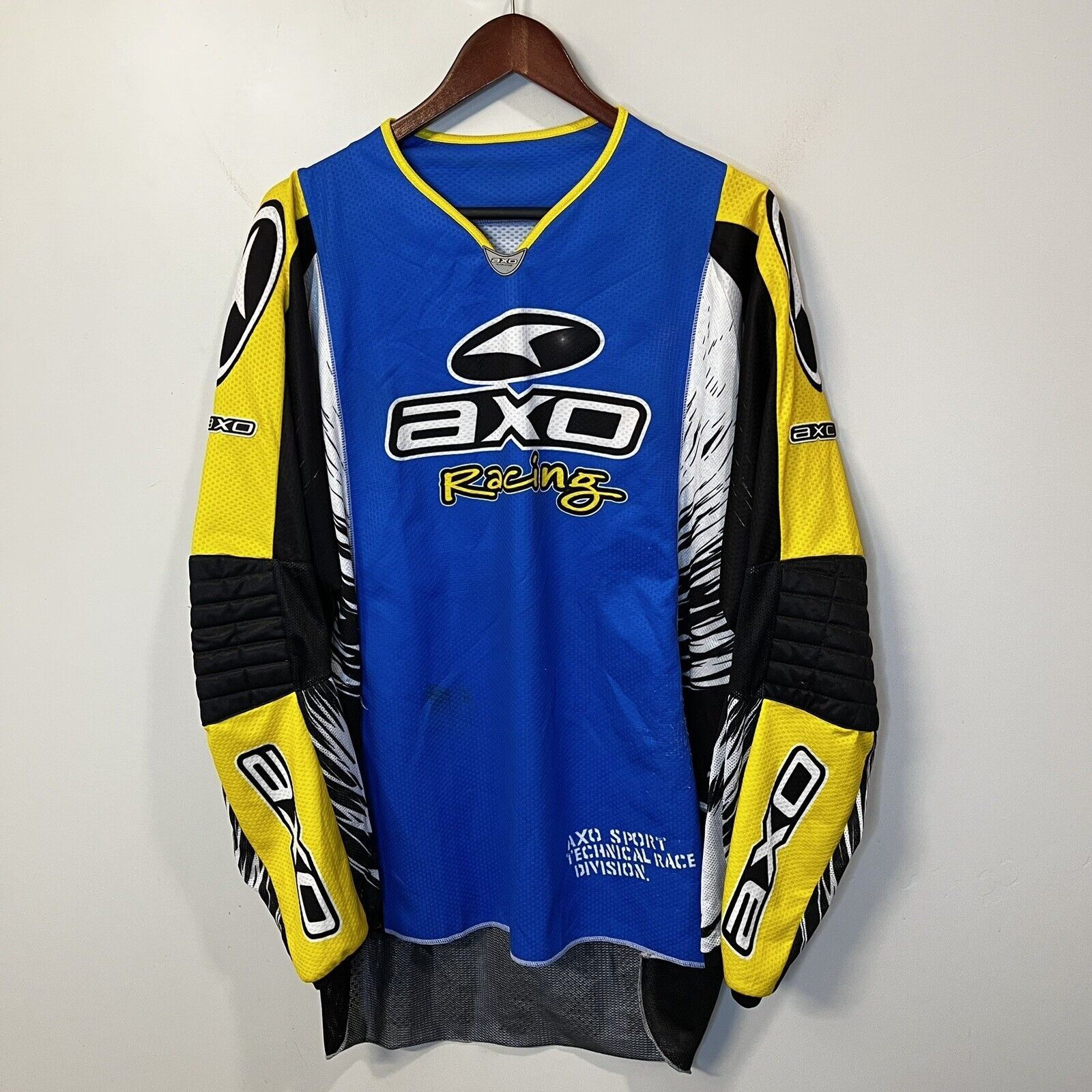 Vintage Vintage 90s AXO Racing Team Issue Jersey Motorcross BMX Blue ...