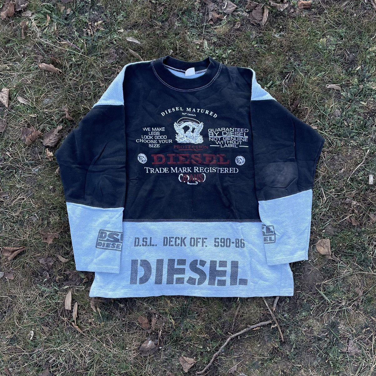 Diesel Vintage 80s Sun Faded Diesel Face Crewneck Travis Kanyewest ...