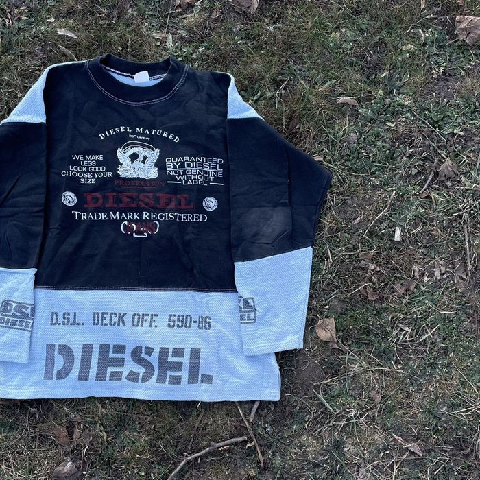 Diesel Vintage 80s Sun Faded Diesel Face Crewneck Travis Kanyewest ...